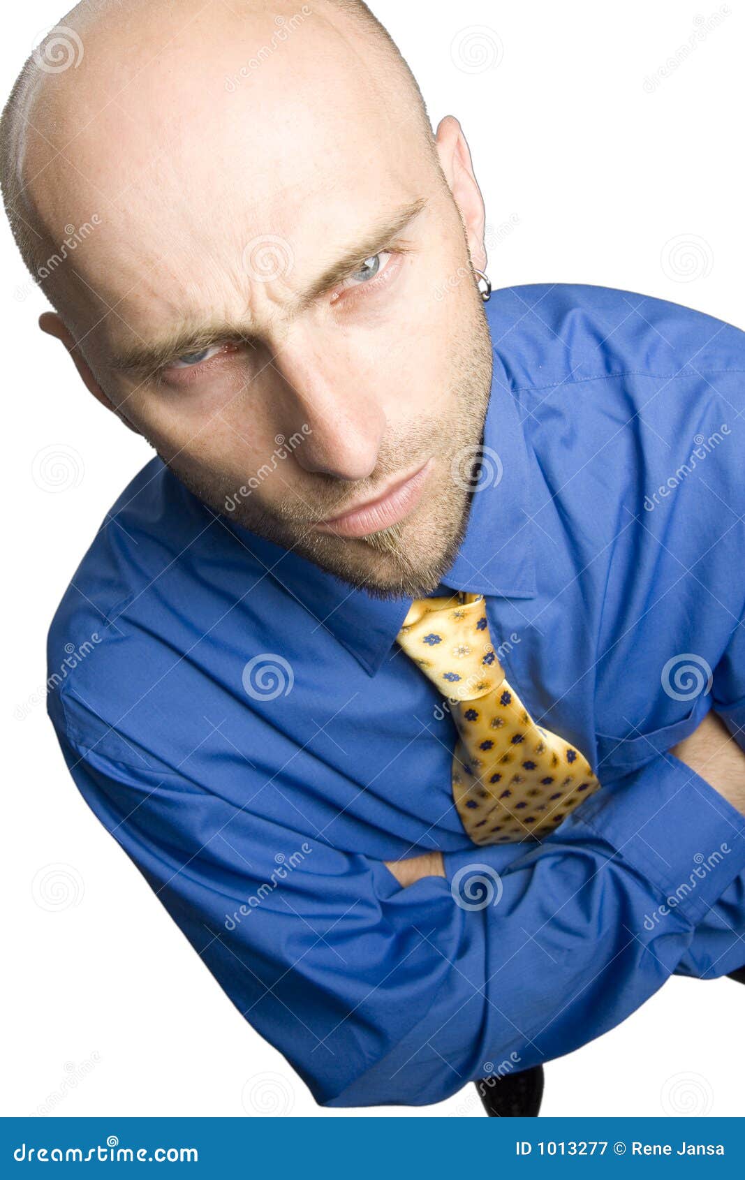 Reluctant businessman stock image. Image of fury, gesture - 1013277