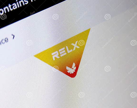 Relx vaping logo editorial image. Image of away, performance - 300035945