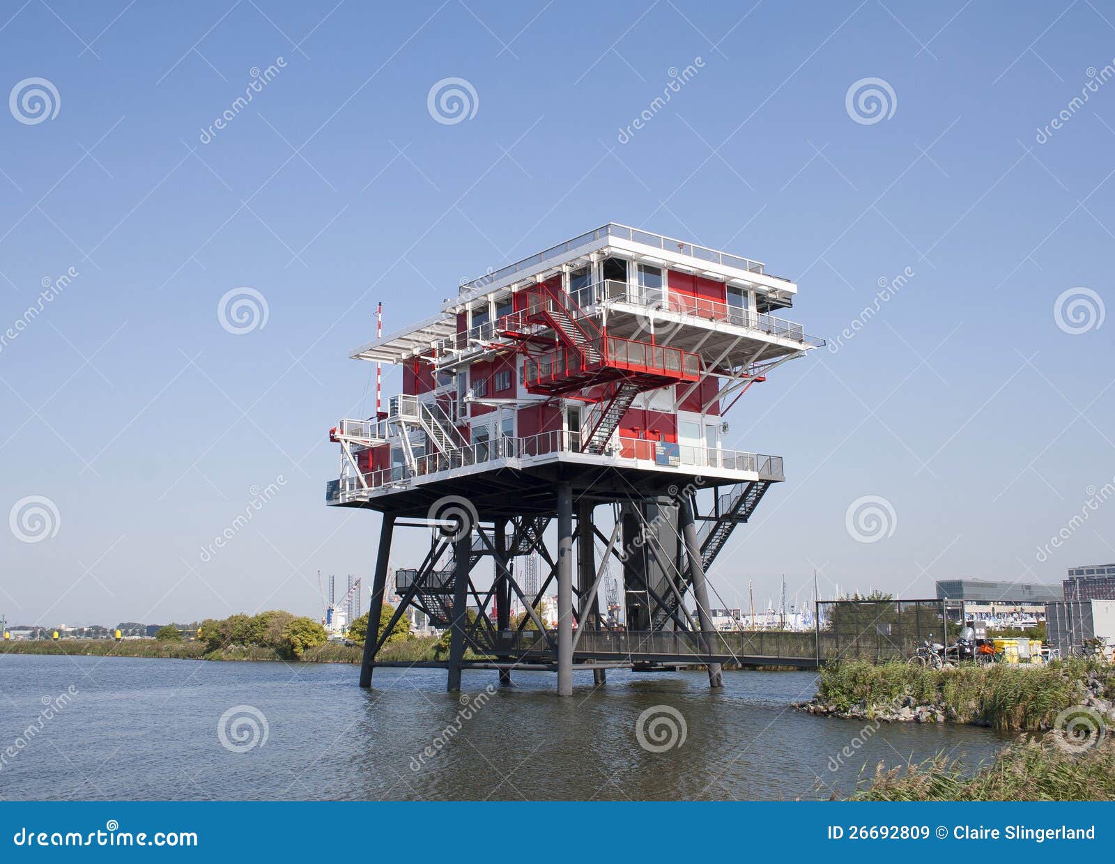 REM island in Amsterdam stock image. Image of television - 26692809