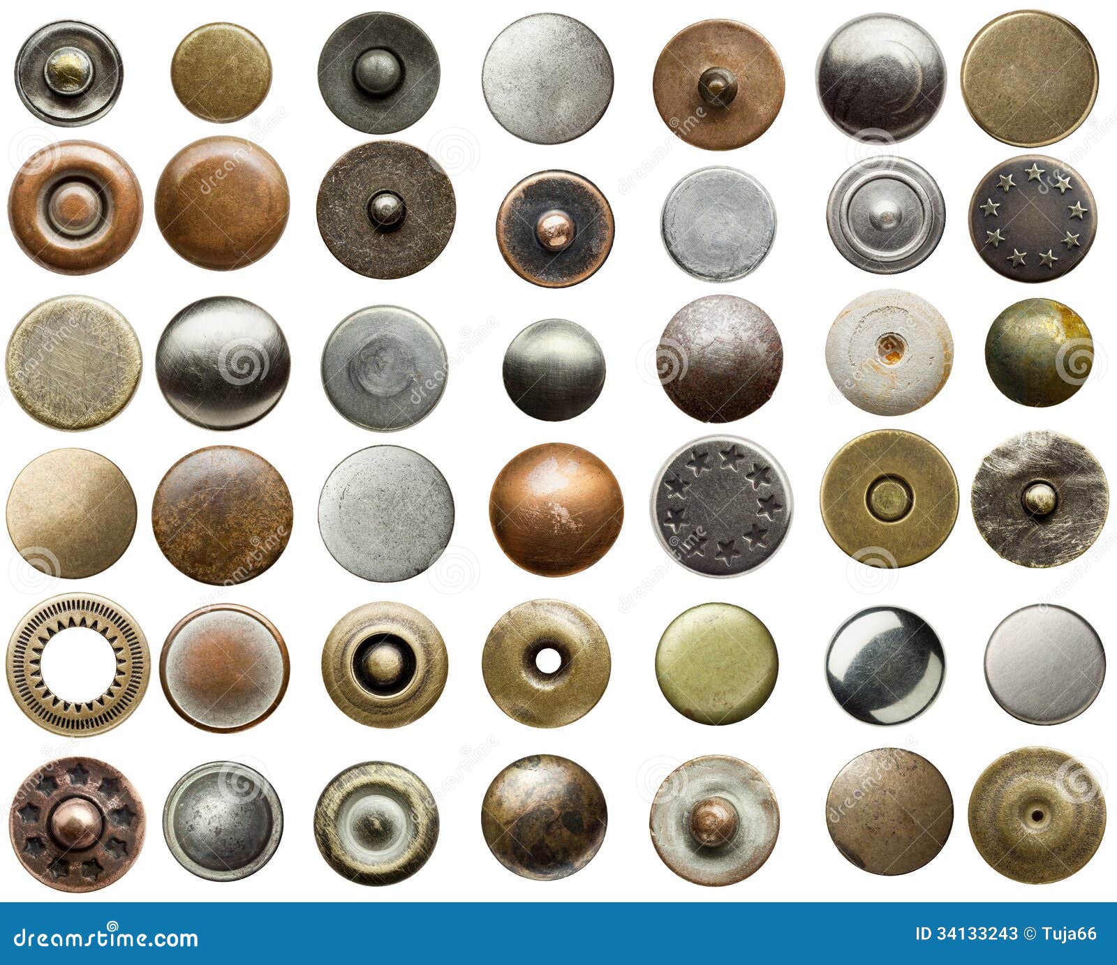 Remaches de los vaqueros imagen de archivo. Imagen de cobre - 34133243