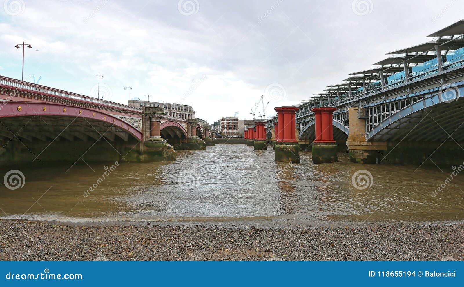 Blackfriars Bridge London editorial stock image. Image of london ...