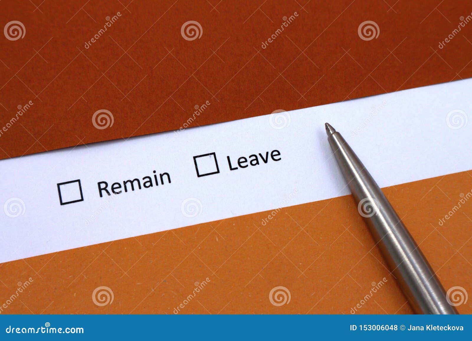 Remain or Leave choice stock photo. Image of remain - 153006048