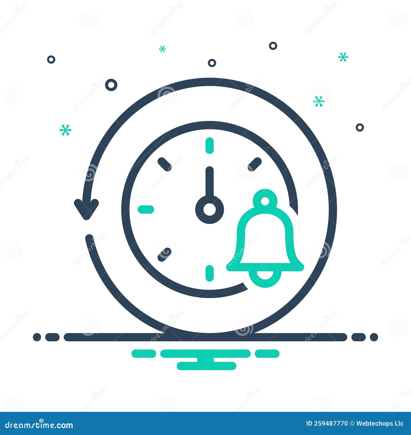 Mix Icon for Remainder, Alarm and Alert Stock Vector - Illustration of ...