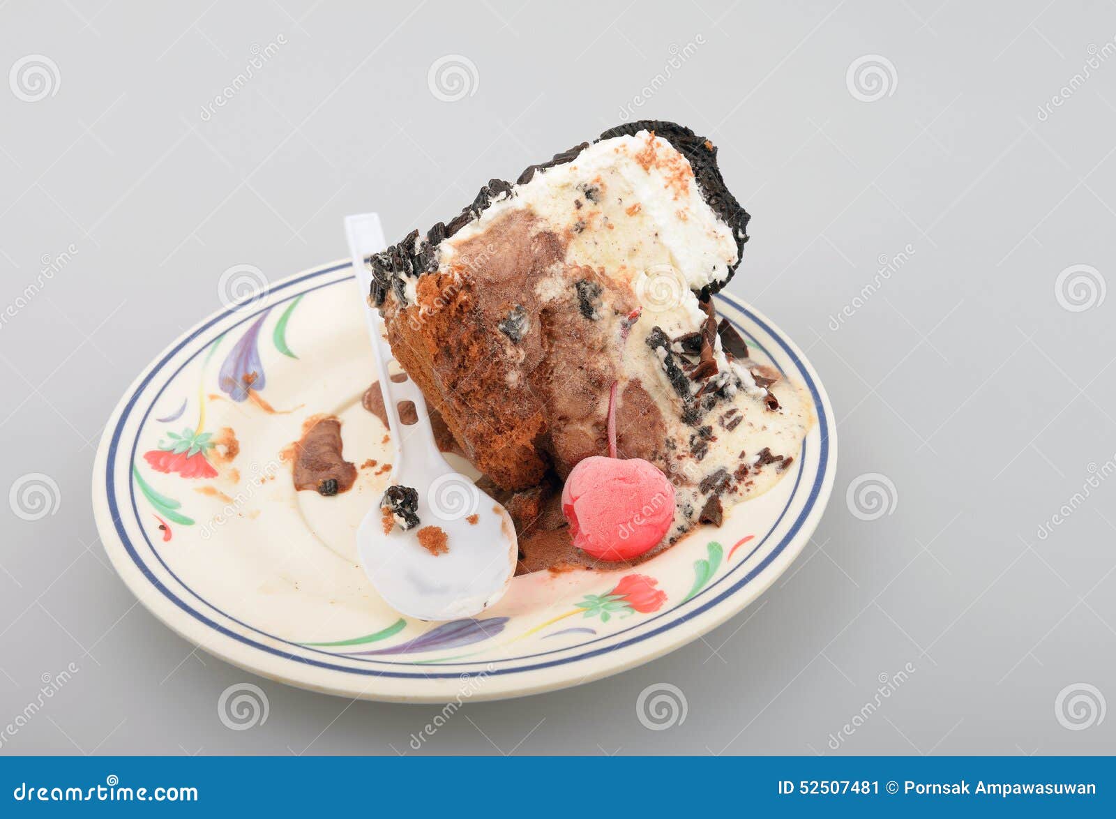 Remaining cake stock image. Image of devoured, orientation - 52507481
