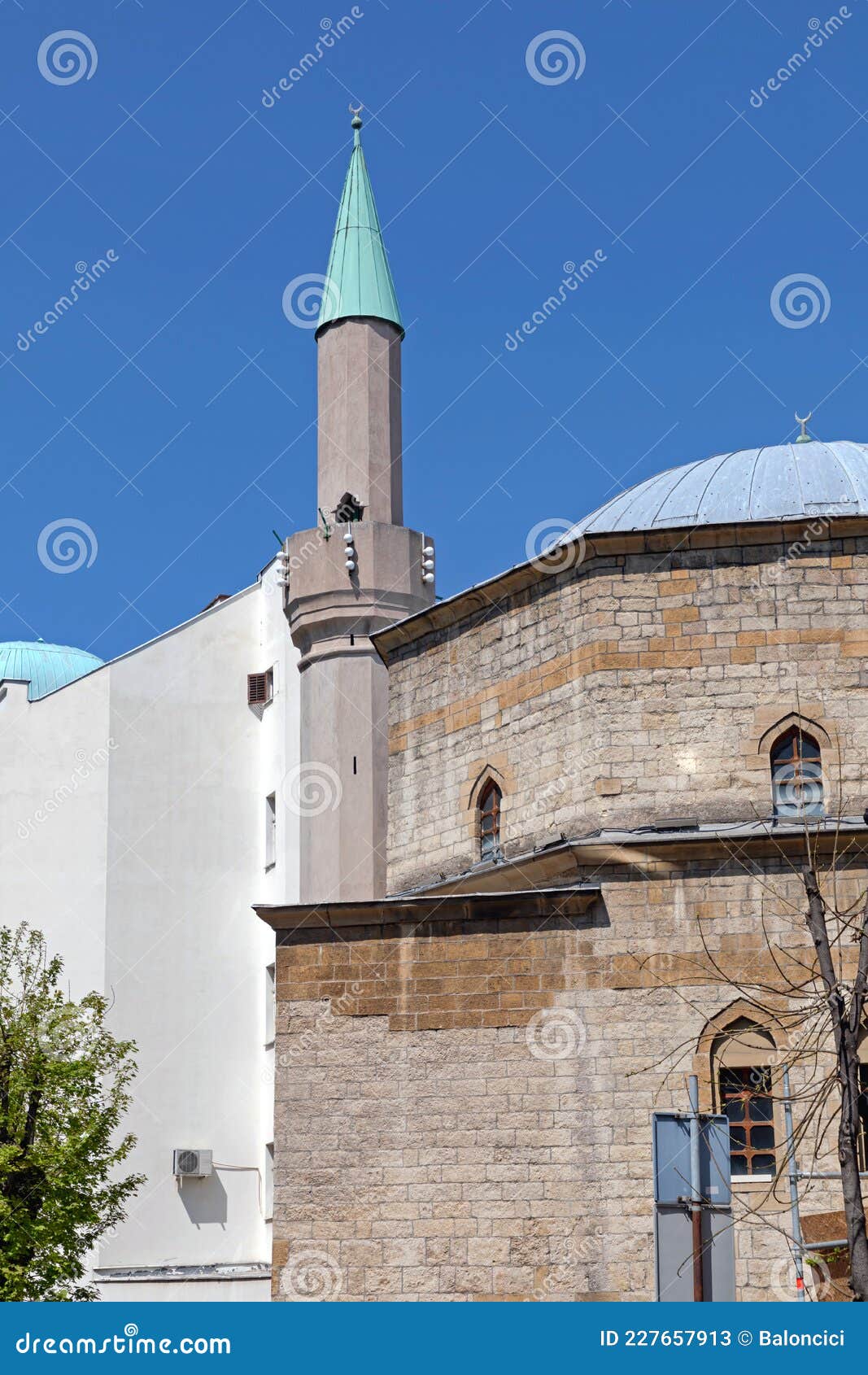Belgrade Mosque stock image. Image of bajrakli, building - 227657913