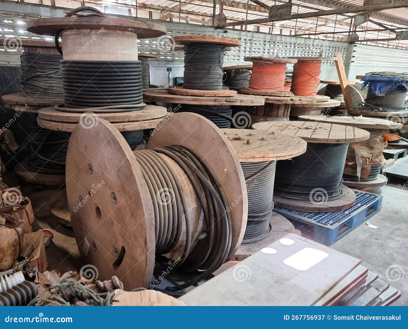 The Remaining Power and Control Cable Drum from the Old Project Stock ...