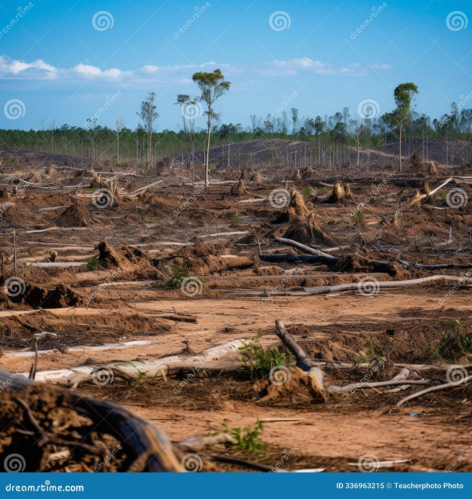 The Remaining Trees are Sparse and Stunted, Evidence of the Negative ...