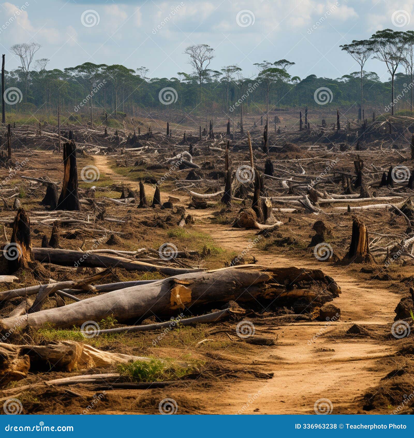 The Remaining Trees are Sparse and Stunted, Evidence of the Negative ...