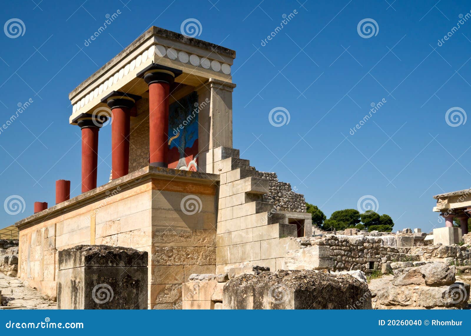 Remainings of Ancient Knossos Stock Photo - Image of interest, temple ...