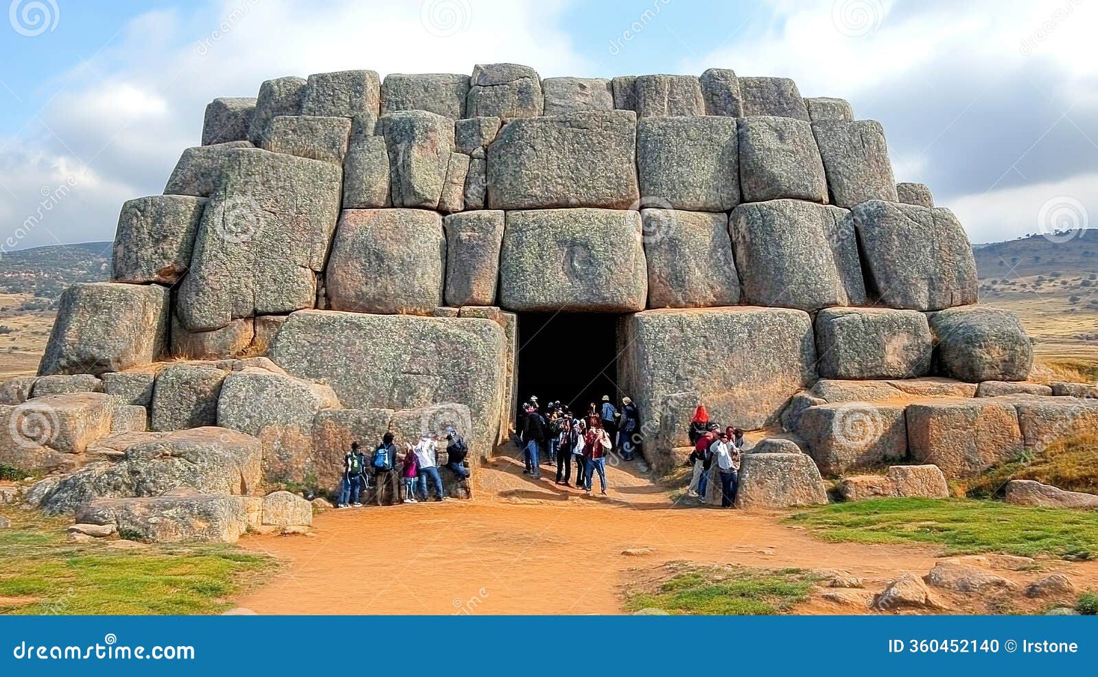 Remains Of Ancient Megalithic Complex With Massive Stones Royalty-Free ...