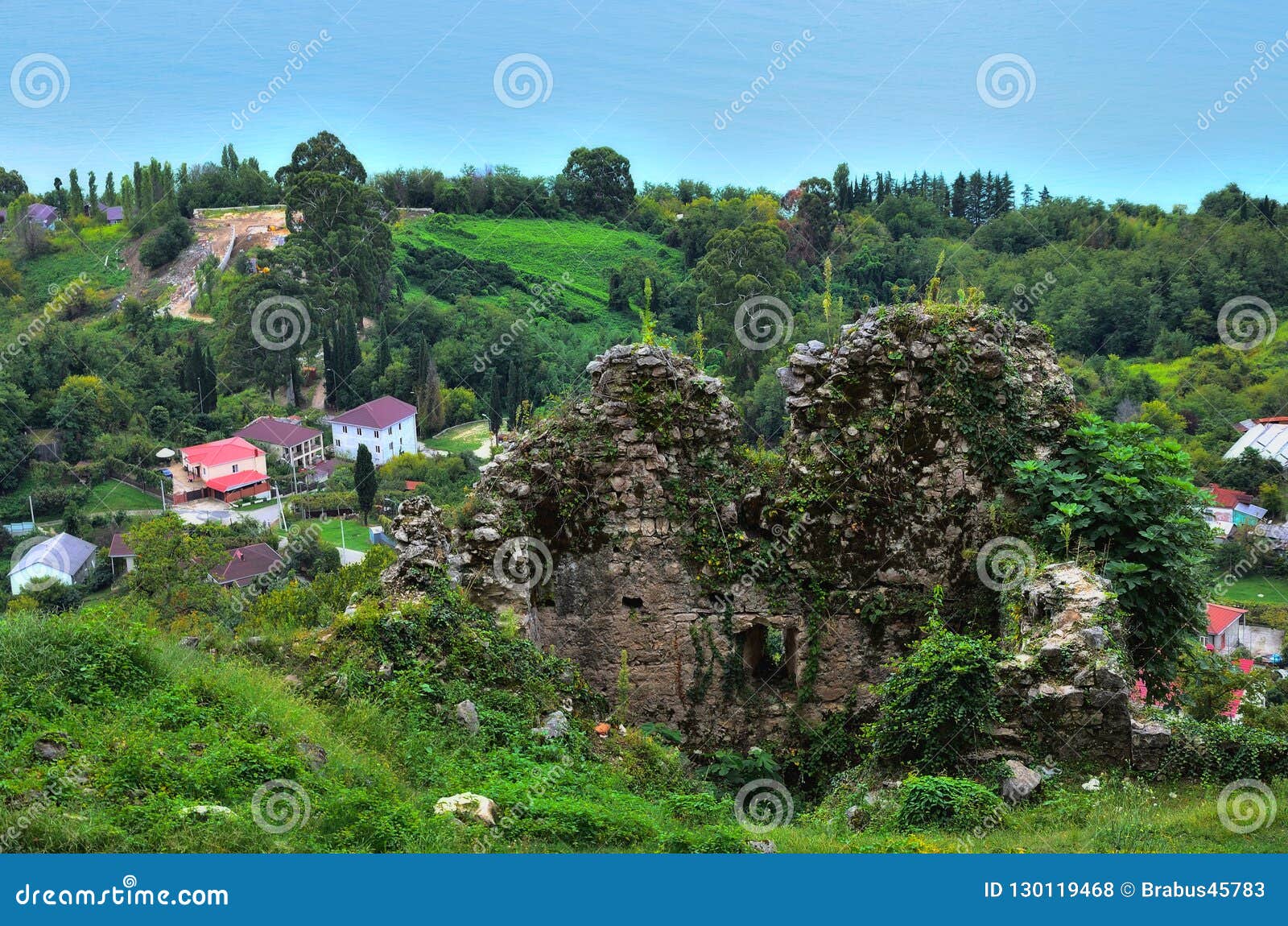 An Ancient Observation Deck In Charax Park. The Charax Park Stretches ...