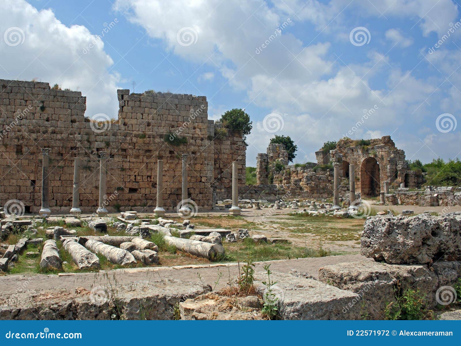Remains of Ancient Roman City Stock Photo - Image of greek, grand: 22571972