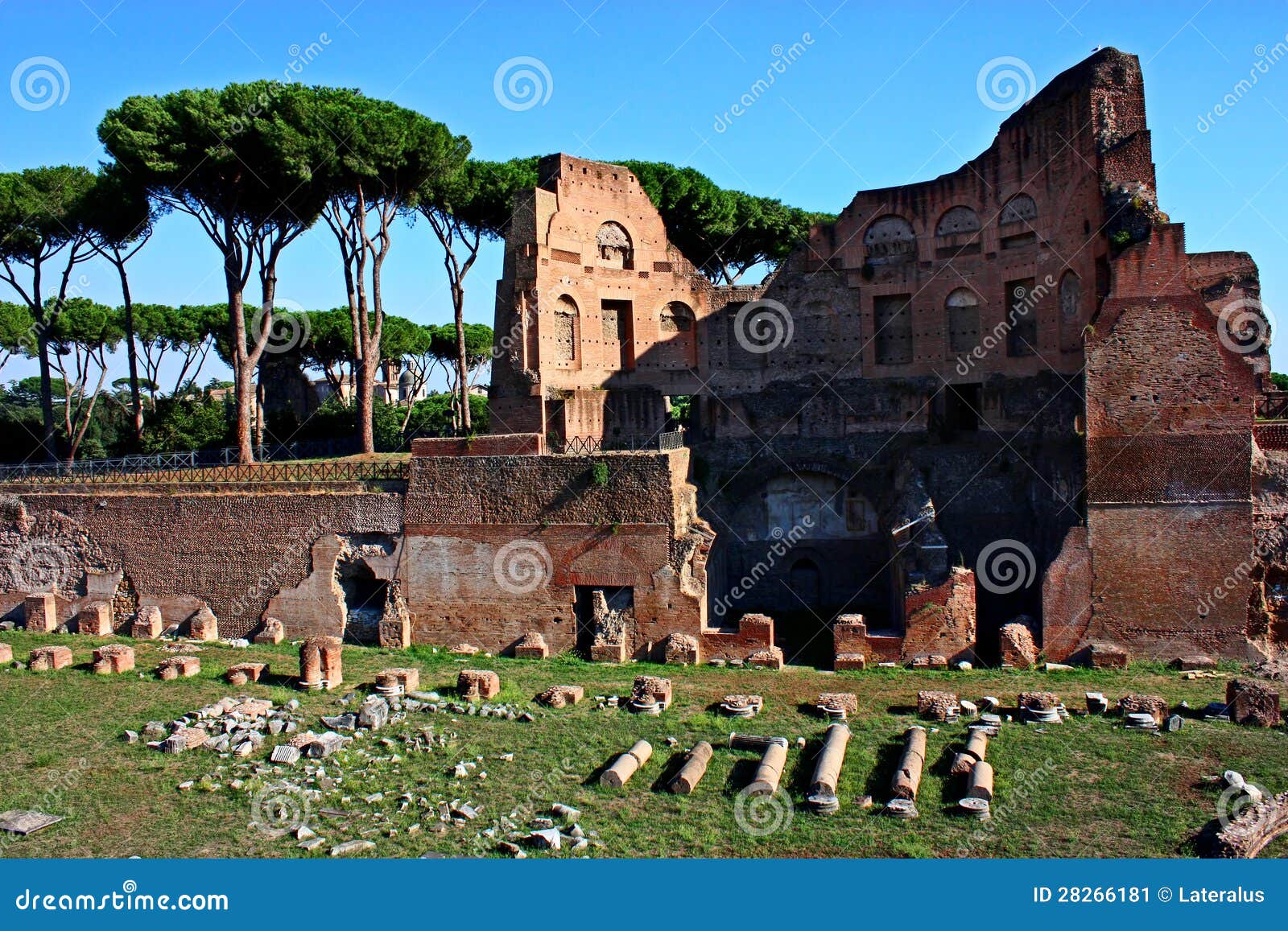 Remains of ancient Rome stock image. Image of large, building - 28266181