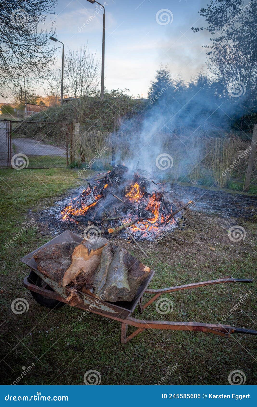 The Remains of the Campfire Still Glow Stock Image - Image of burn ...