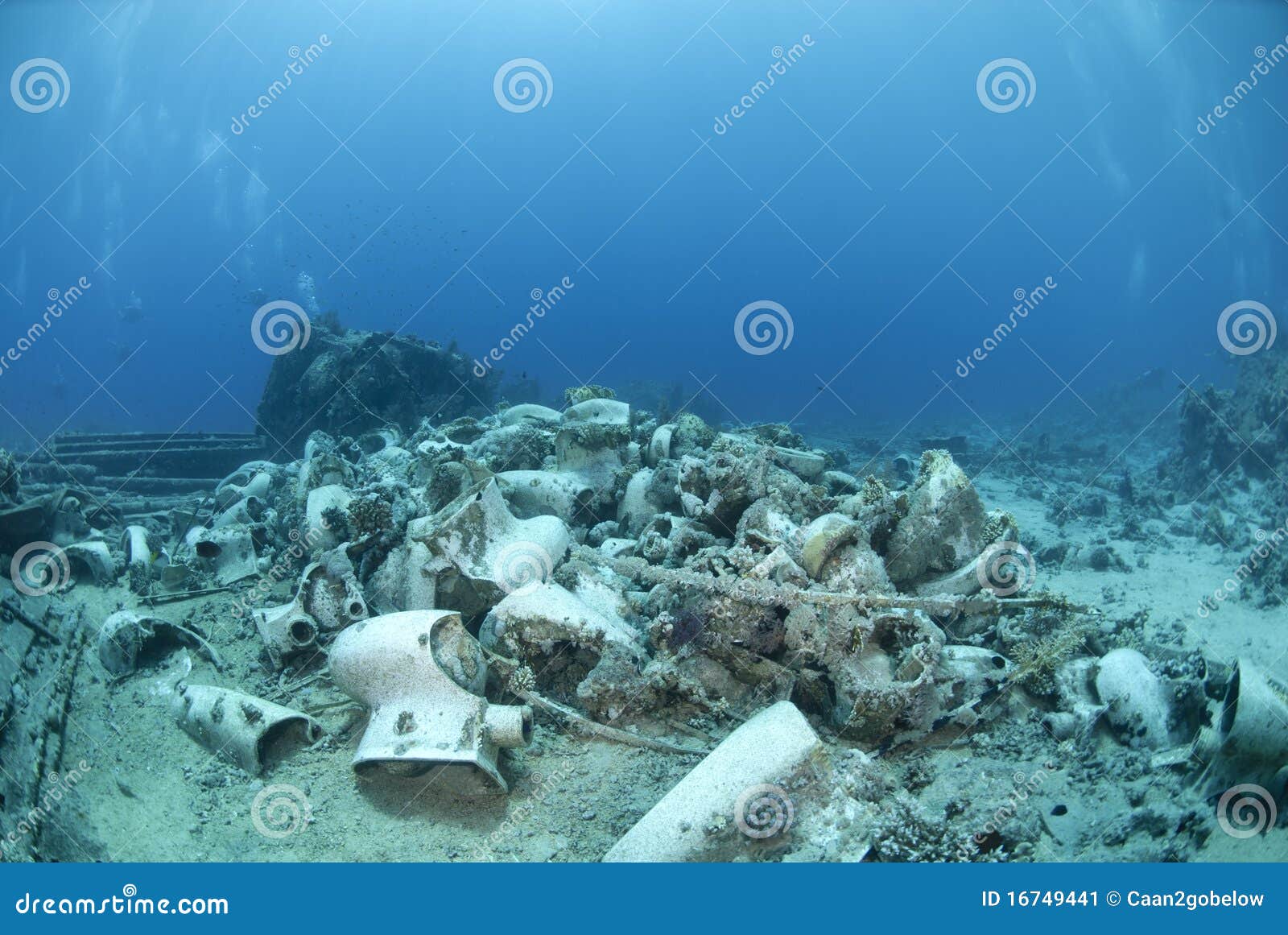 Remains of the Cargo of a Shipwreck. Stock Image - Image of abandoned ...