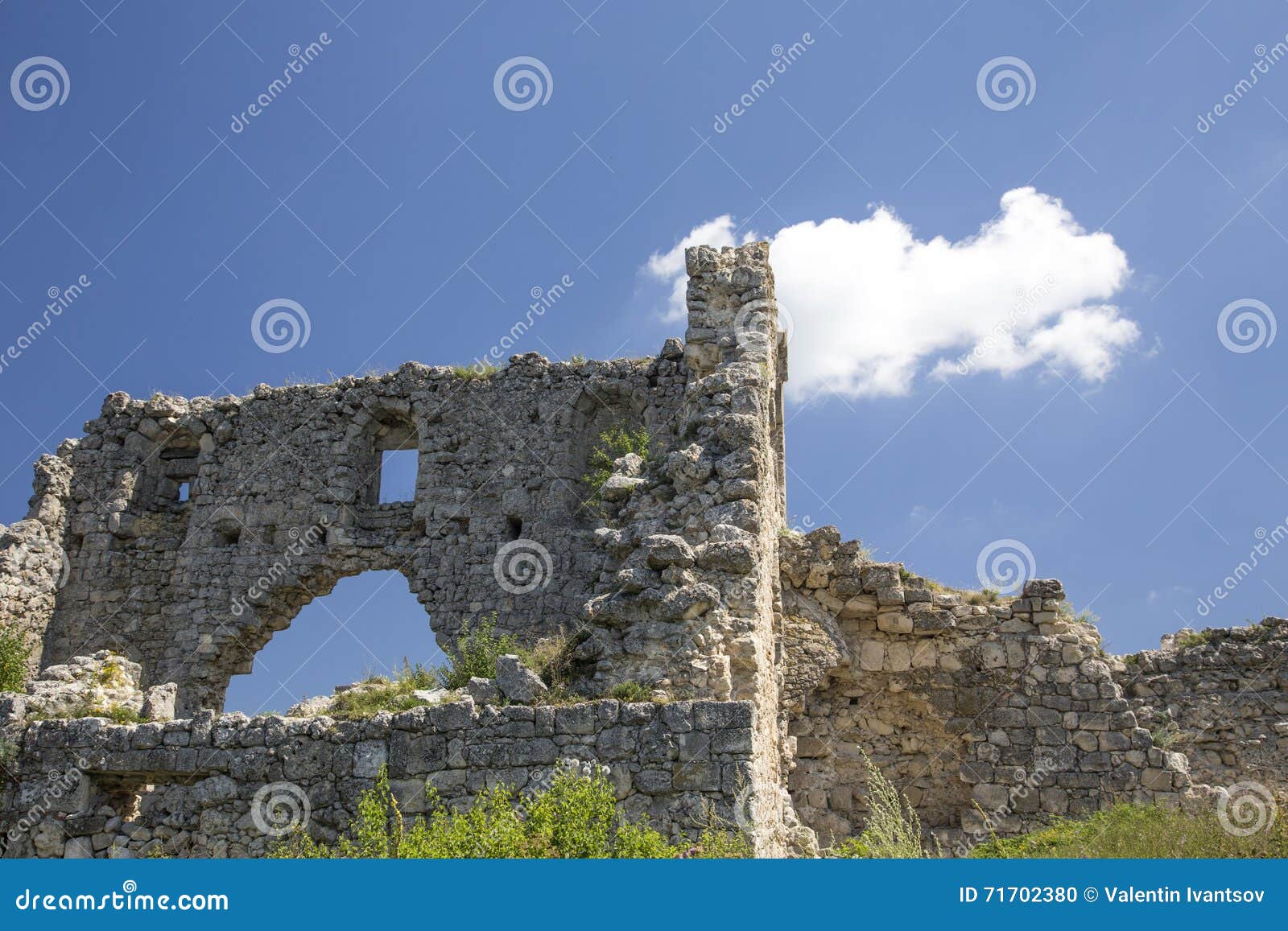 Remains of the Citadel on Mangup-Kale Editorial Image - Image of ...