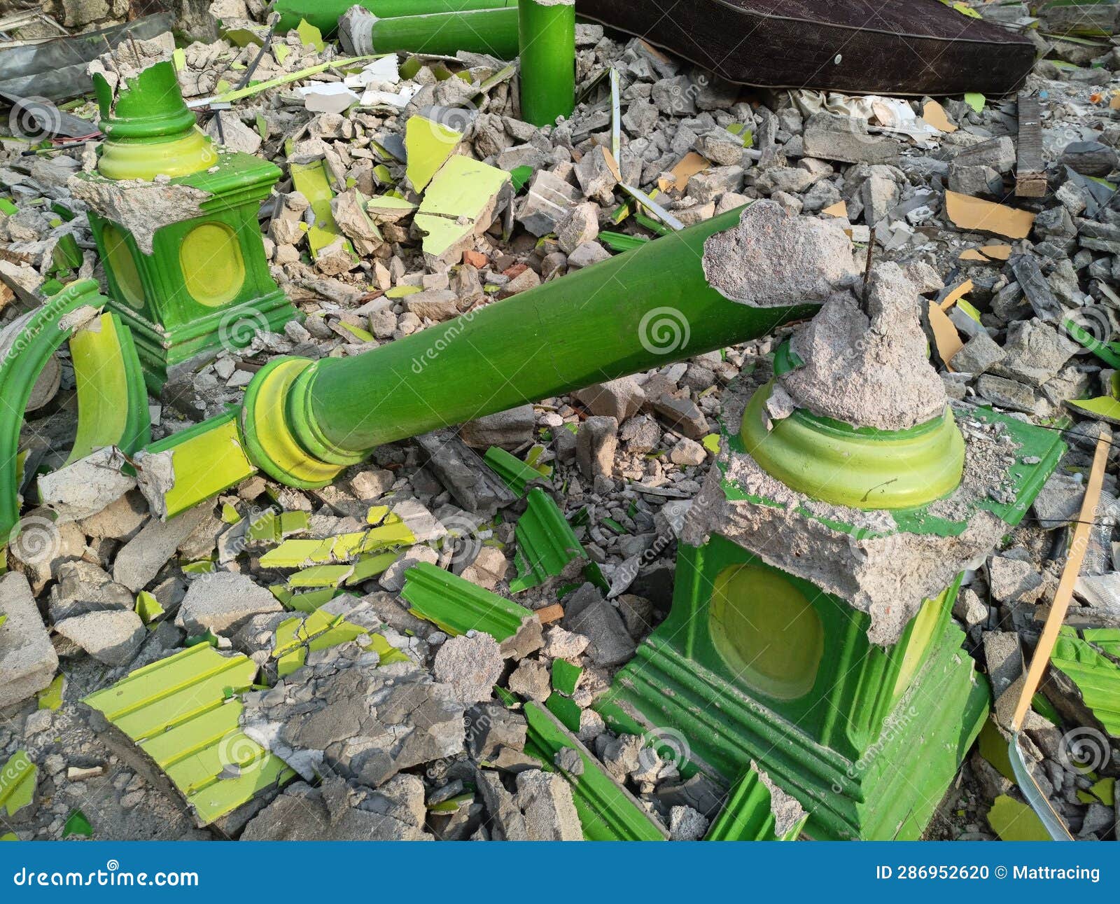 The Remains of the Collapsed Buildings Stock Photo - Image of buildings ...