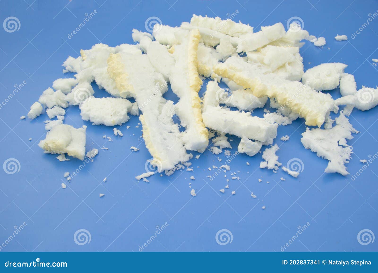 Remains of Construction Mounting Foam, Which Were Thrown into a Heap ...