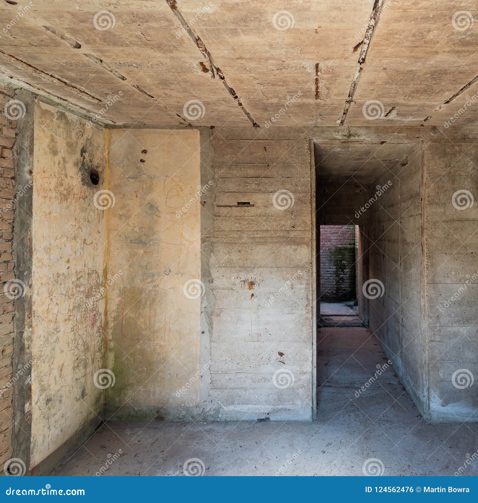 Remains of a German World War 2 Bunker in the Netherlands Stock Photo ...