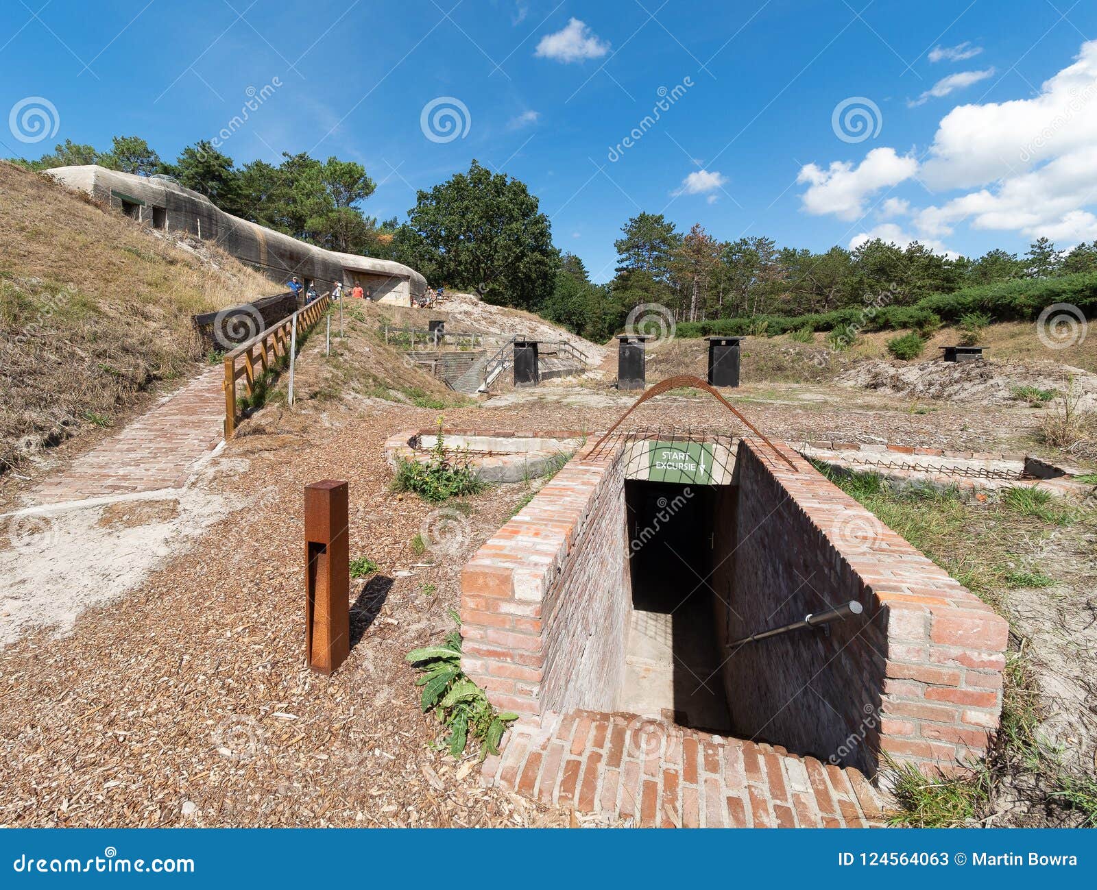 Remains of a German World War 2 Bunker in the Netherlands Stock Image ...