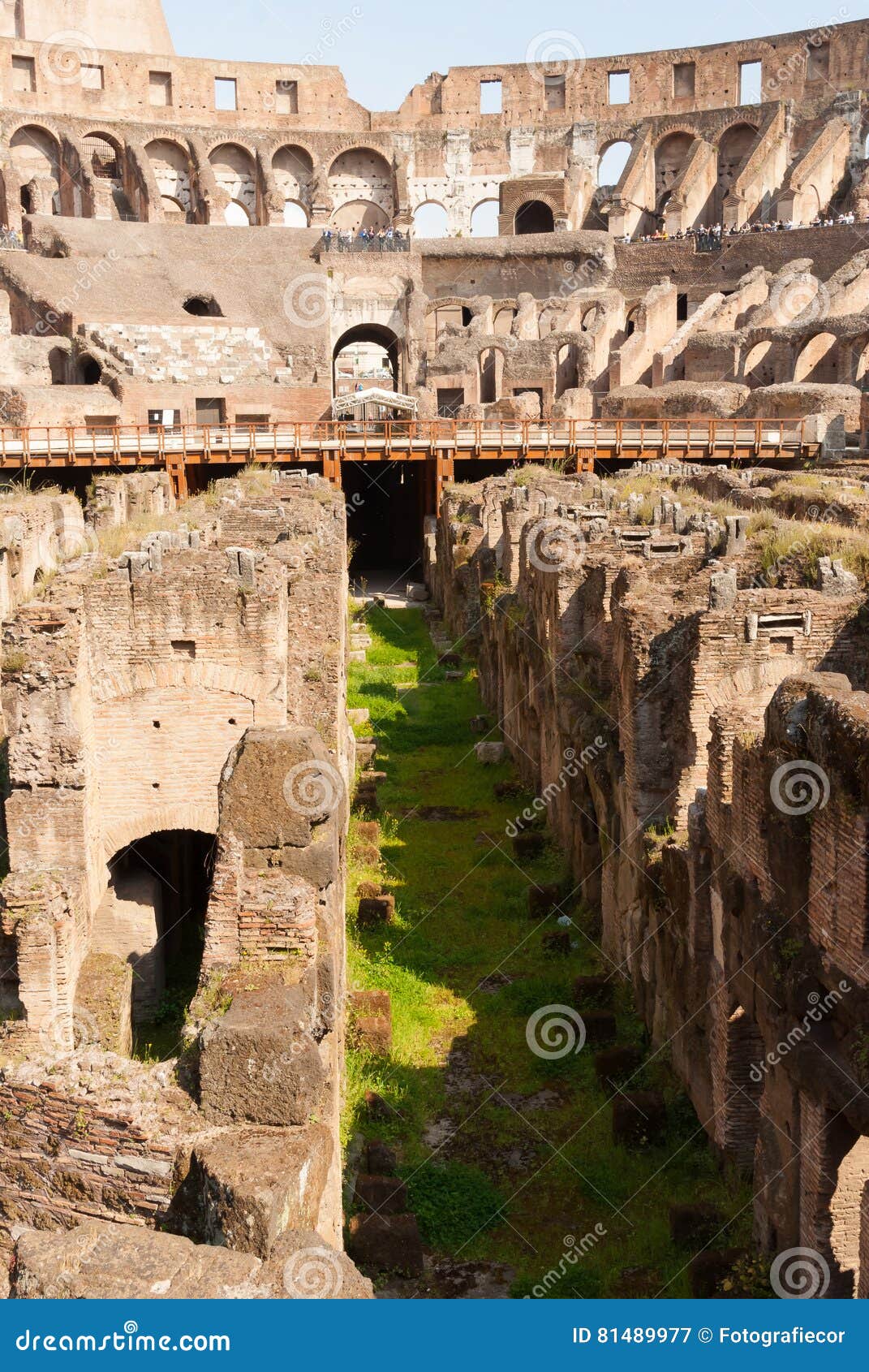 The Remains of the Impressive Colosseum in Rome Stock Image - Image of ...