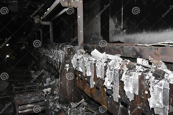 The Remains of Industrial Textile Machine Fires that Provide Iron ...