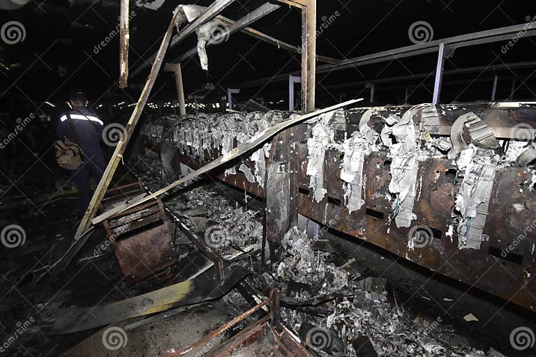 The Remains of Industrial Textile Machine Fires that Provide Iron ...