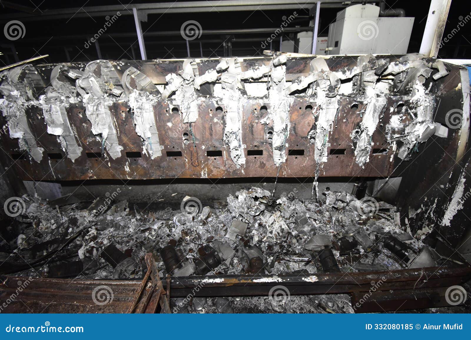 The Remains of Industrial Textile Machine Fires that Provide Iron ...