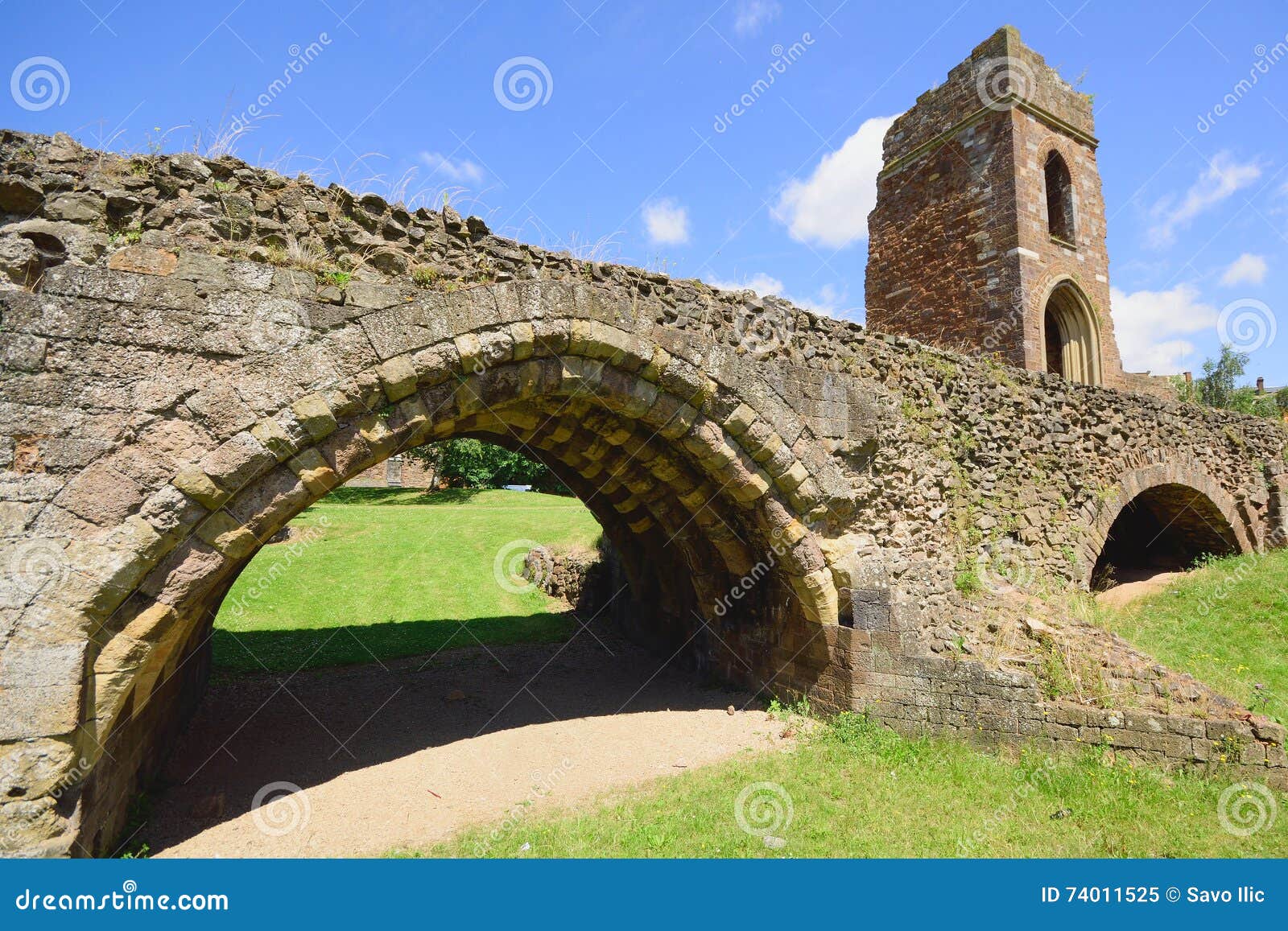 Remains of the Medieval Exe Bridge Stock Image - Image of 1200, edmunds ...
