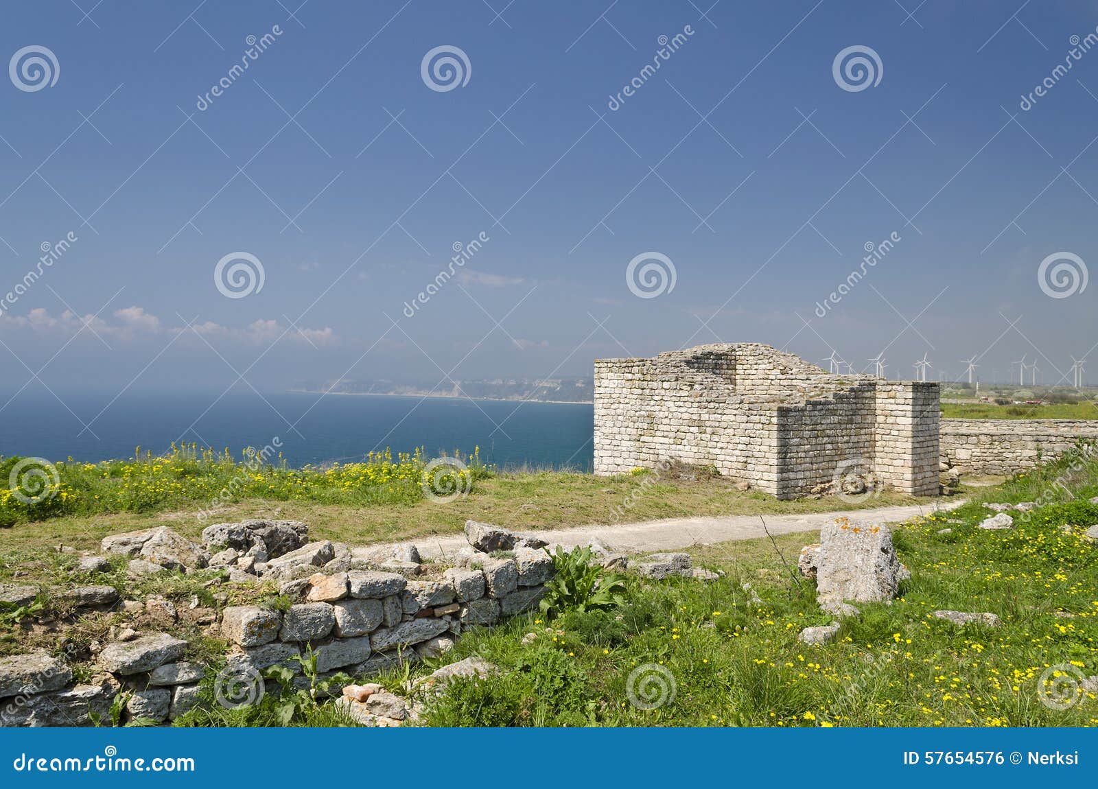 Remains of the Medieval Fortress Stock Photo - Image of bulwark ...