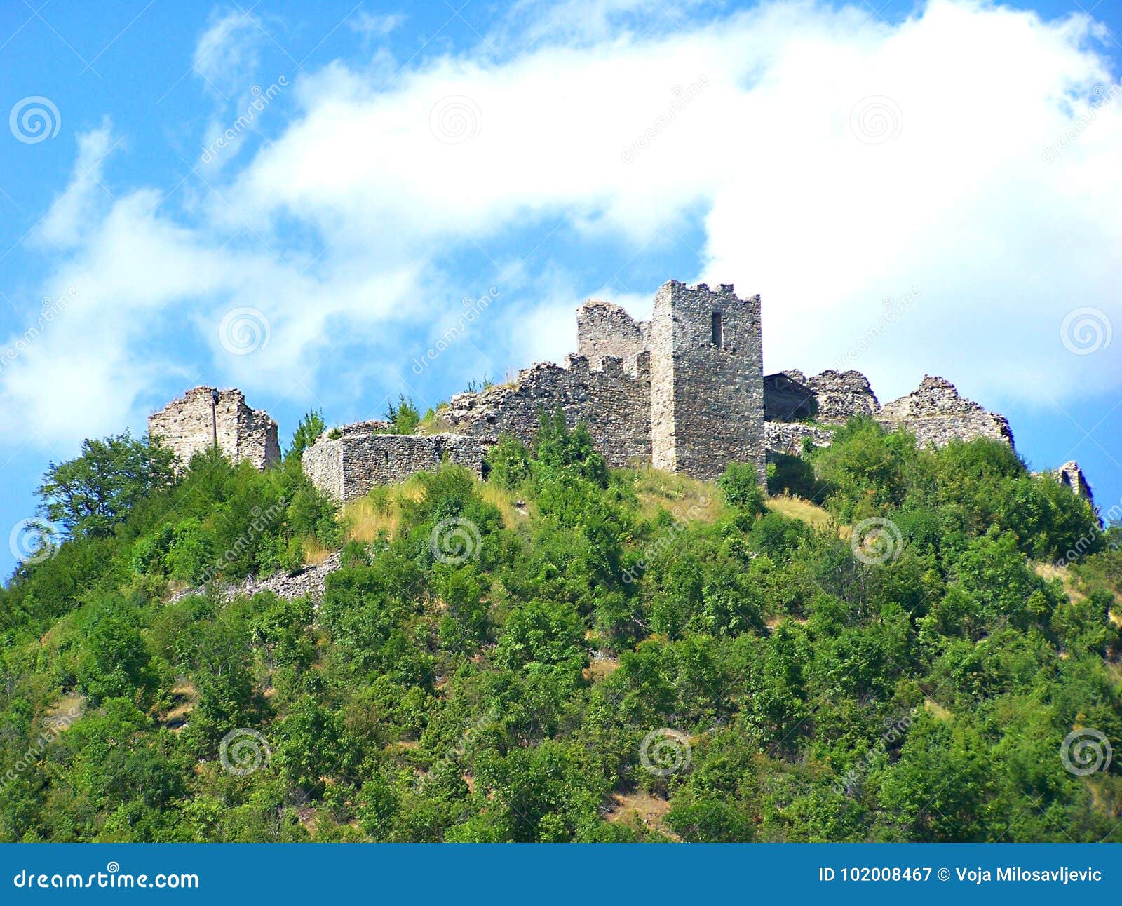 Medieval fortress Koznik stock image. Image of tours - 102008467