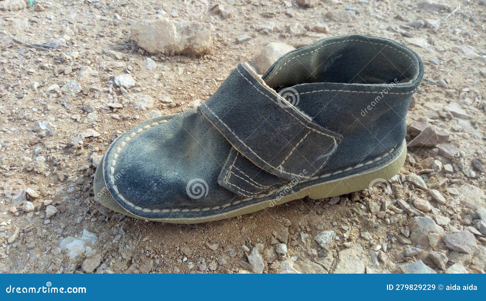 Remains of Old Shoes before Decomposition by Stripping Agents Stock ...