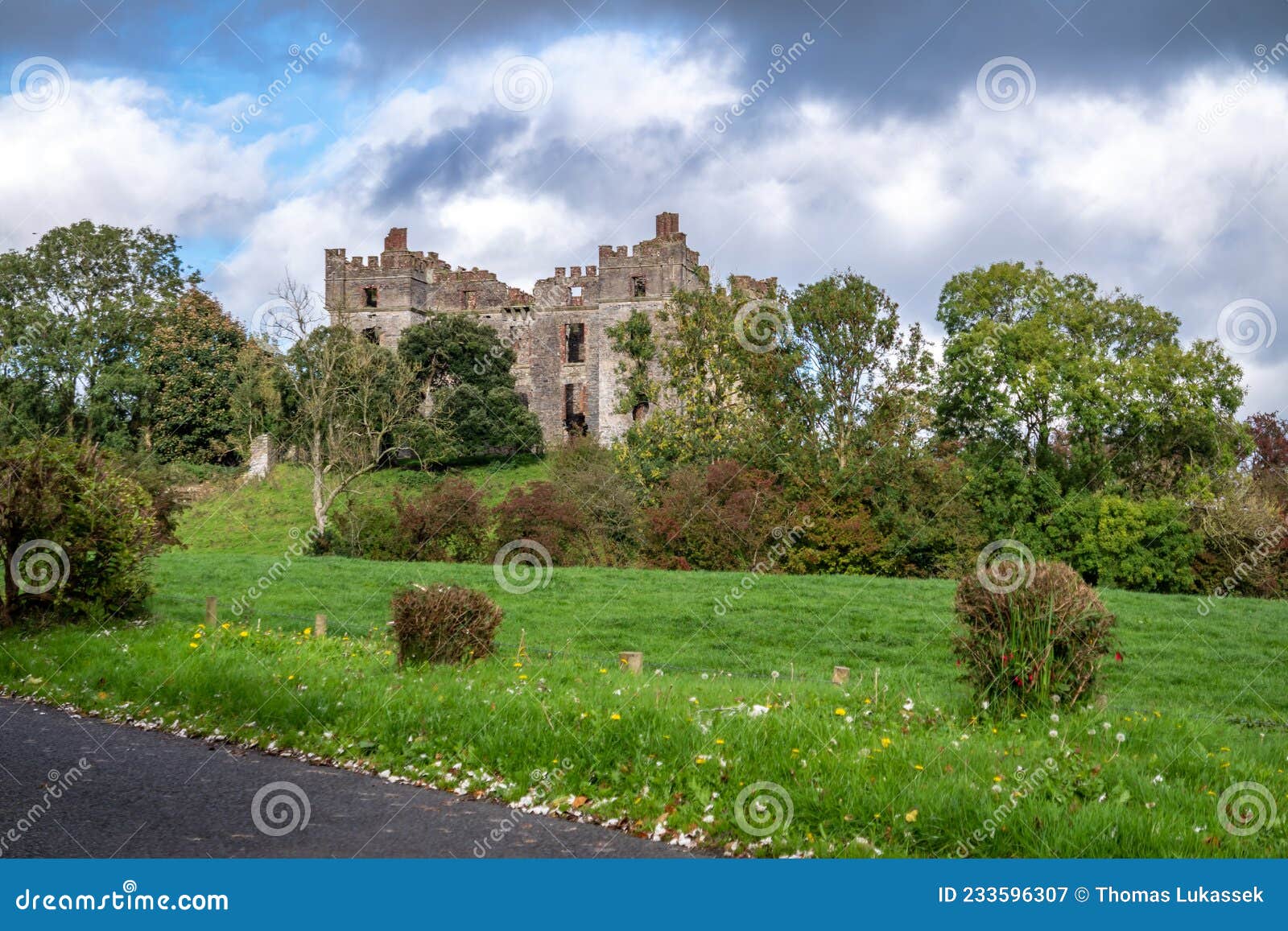 The Remains of Raphoe Castle in County Donegal - Ireland Stock Image ...