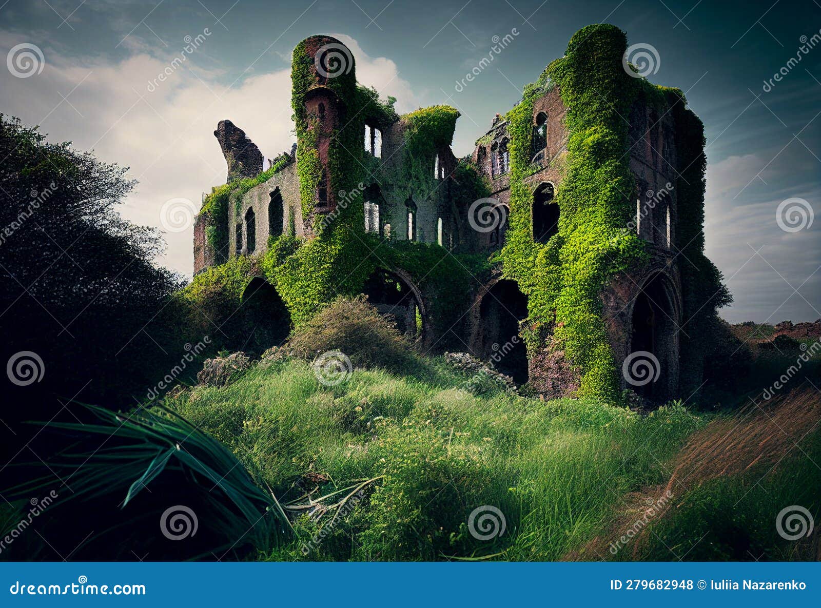 Remains Of A Castle Under The Sea Royalty-Free Stock Photography ...