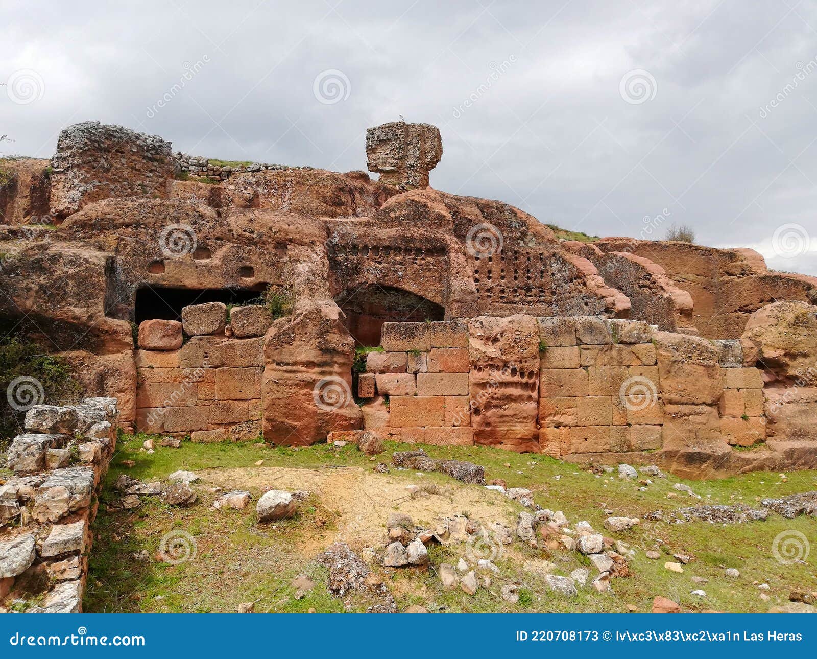 Remains of a Ruined Roman Civilization Stock Image - Image of history ...