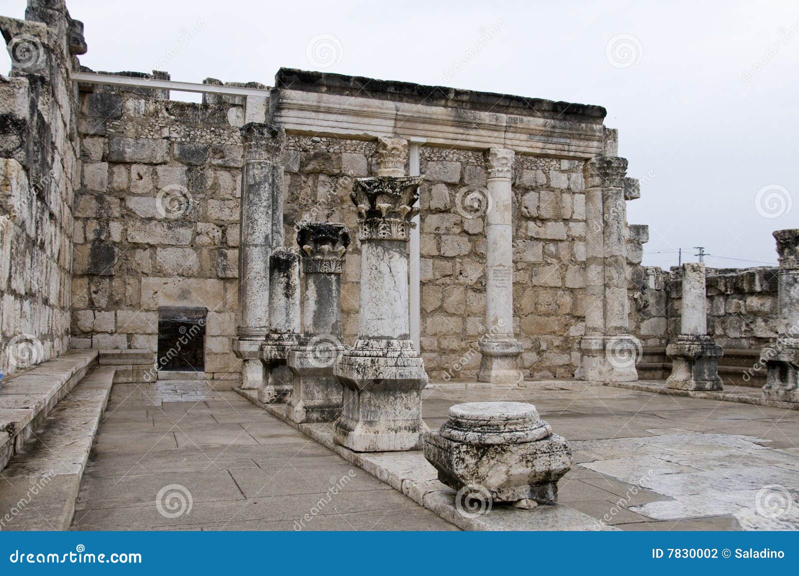 Remains of a Synagogue, Capernaum Stock Photo - Image of kafarnaum ...