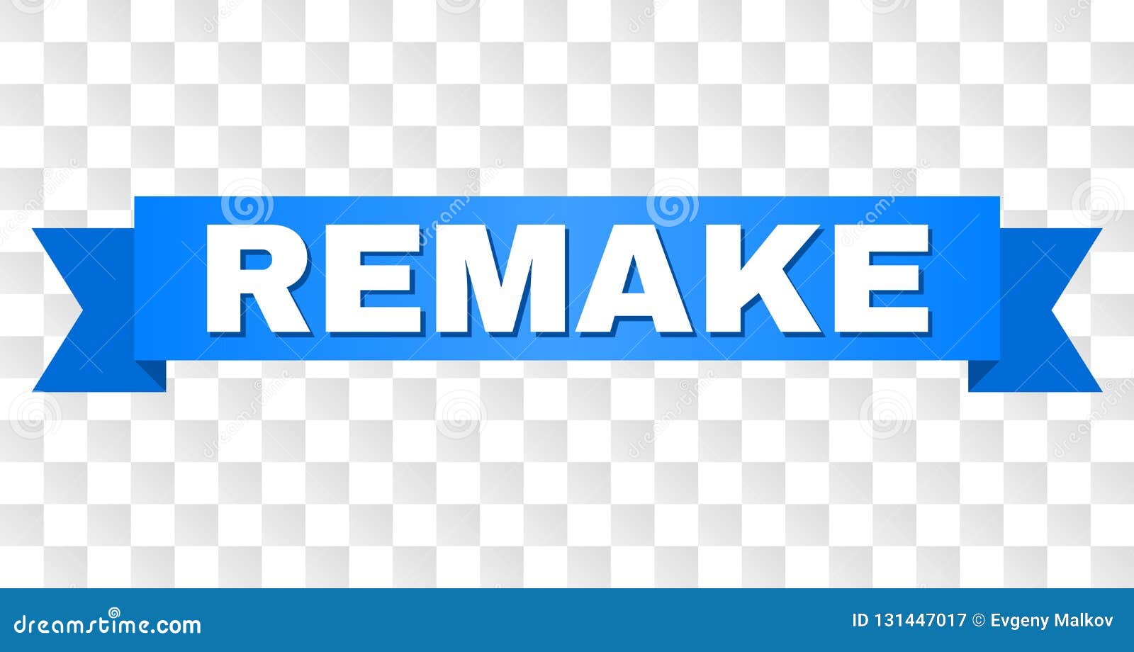 Blue Tape with REMAKE Caption Stock Vector - Illustration of label ...