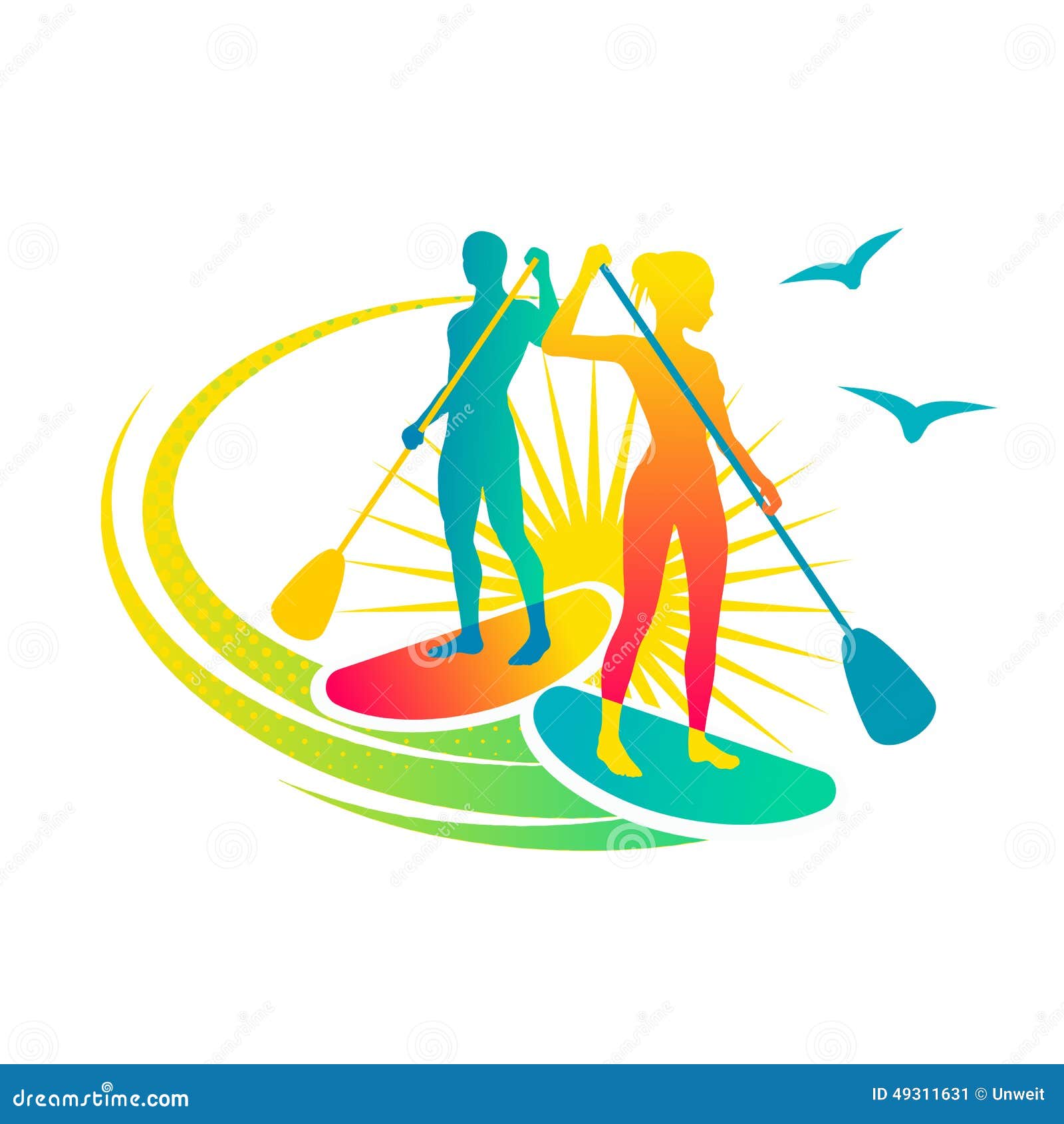 Remar ilustração do vetor. Ilustração de homens, esportes - 49311631