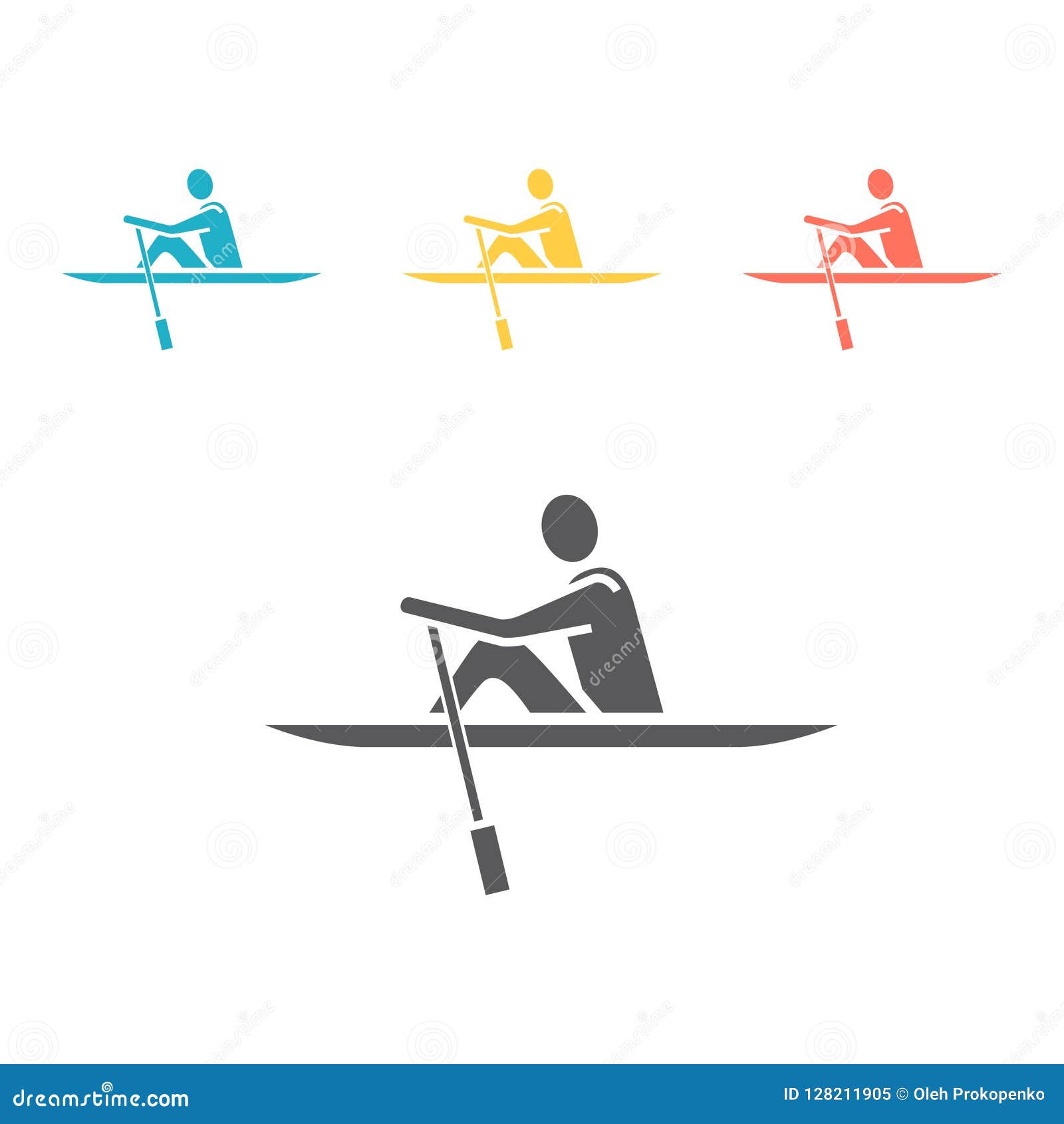 Remar El Icono Plano, Ejemplo Del Vector Para El Web Ilustración del ...