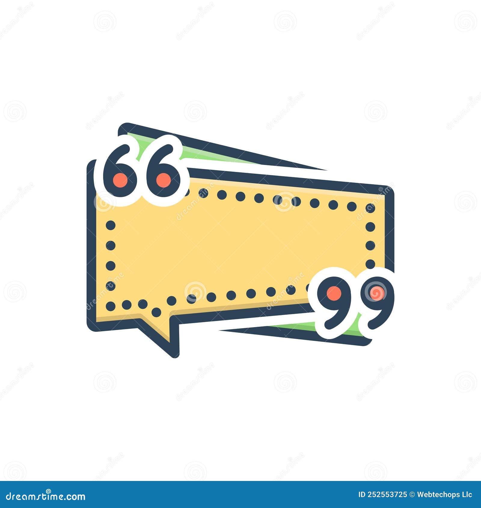 Color Illustration Icon for Remark, Banner and Label Stock Vector ...