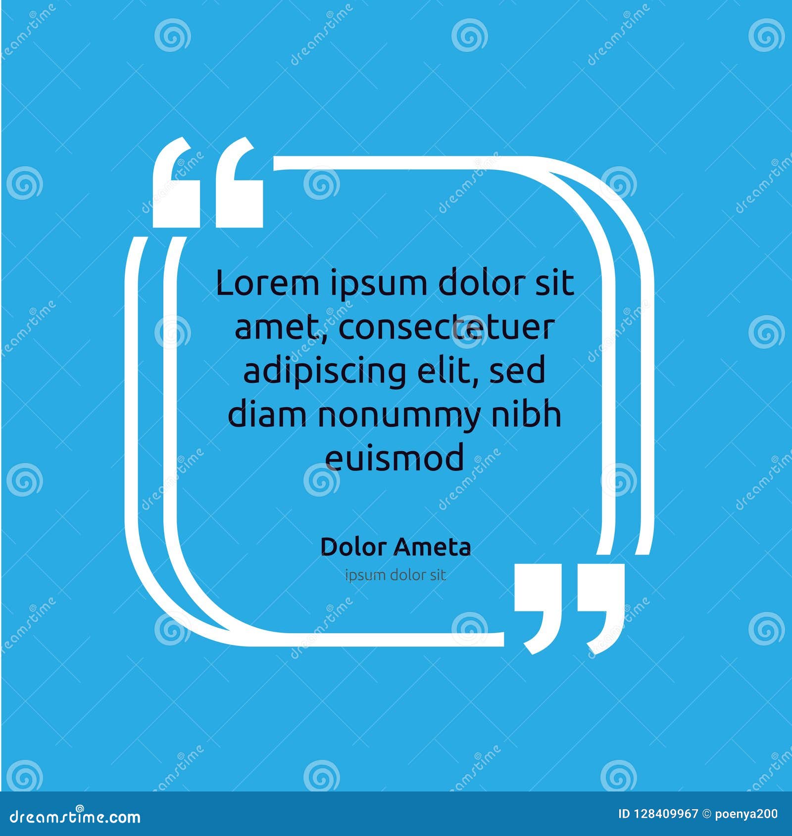 Remark Quote Text Box Poster Template Concept. Blank Empty Frame ...