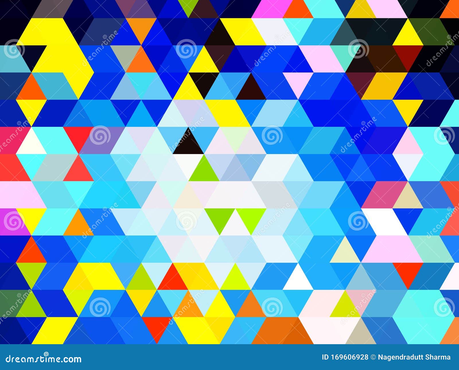 A Remarkable Colorful Geometric Pattern Of Designing Shapes Of ...
