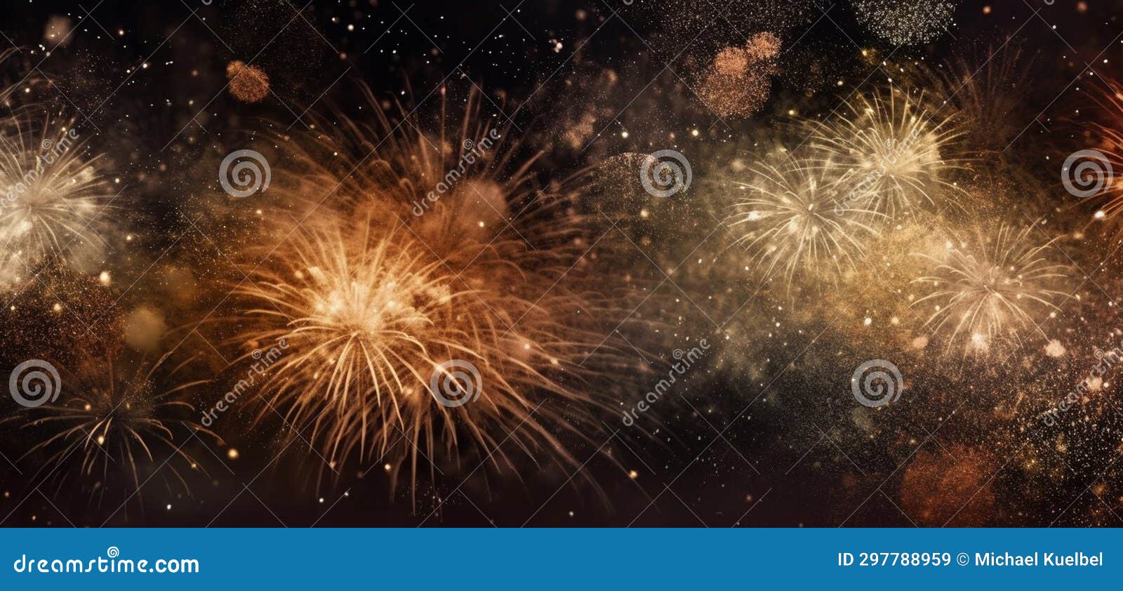 Spectacular Fireworks on Black Subtle Tonal Magic Stock Illustration ...