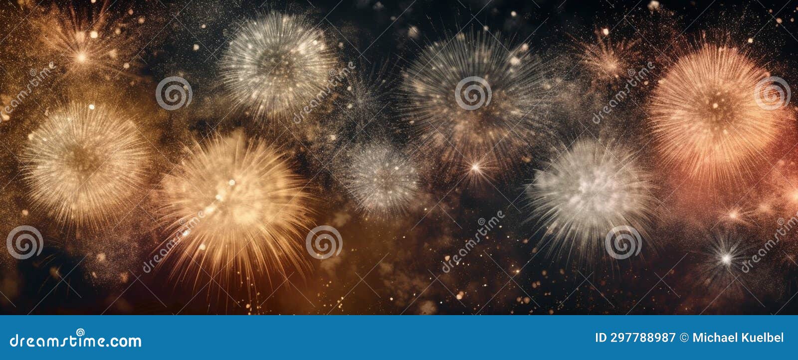 Spectacular Fireworks on Black Subtle Tonal Magic Stock Illustration ...