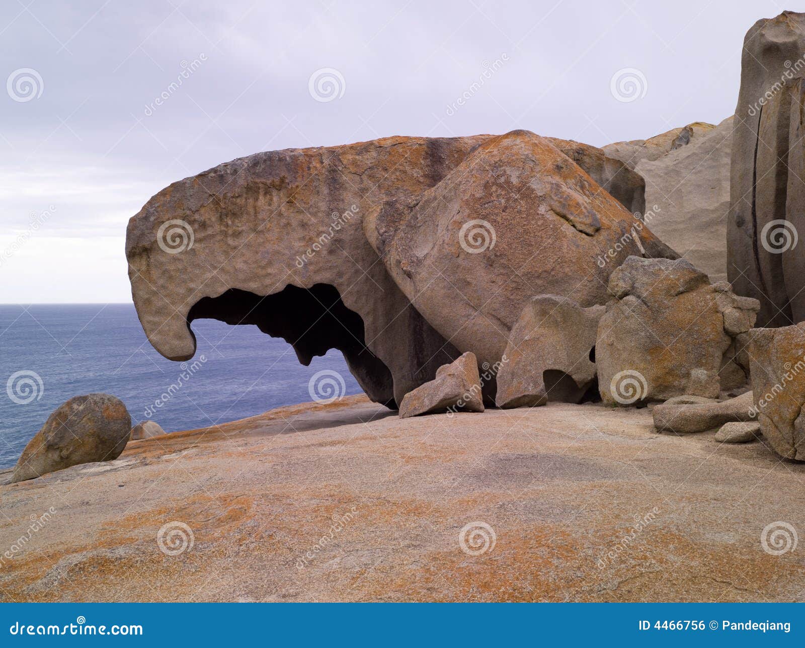 Remarkable Rocks stock photo. Image of horizontal, cloudy - 4466756