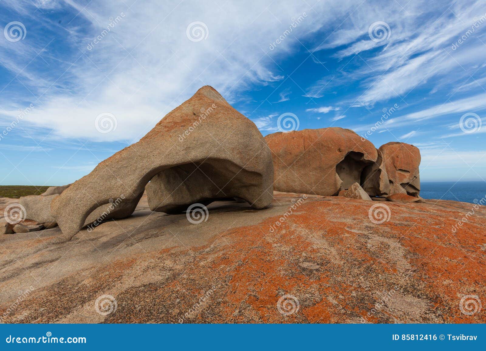 The Remarkable Rocks, Kangaroo Island, South Australia. Stock Photo ...