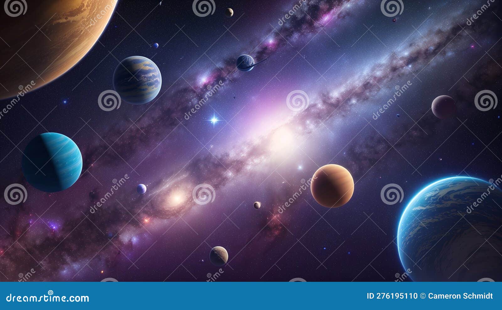 A Remarkable View of the Planets and Their Satellites in the Outer ...