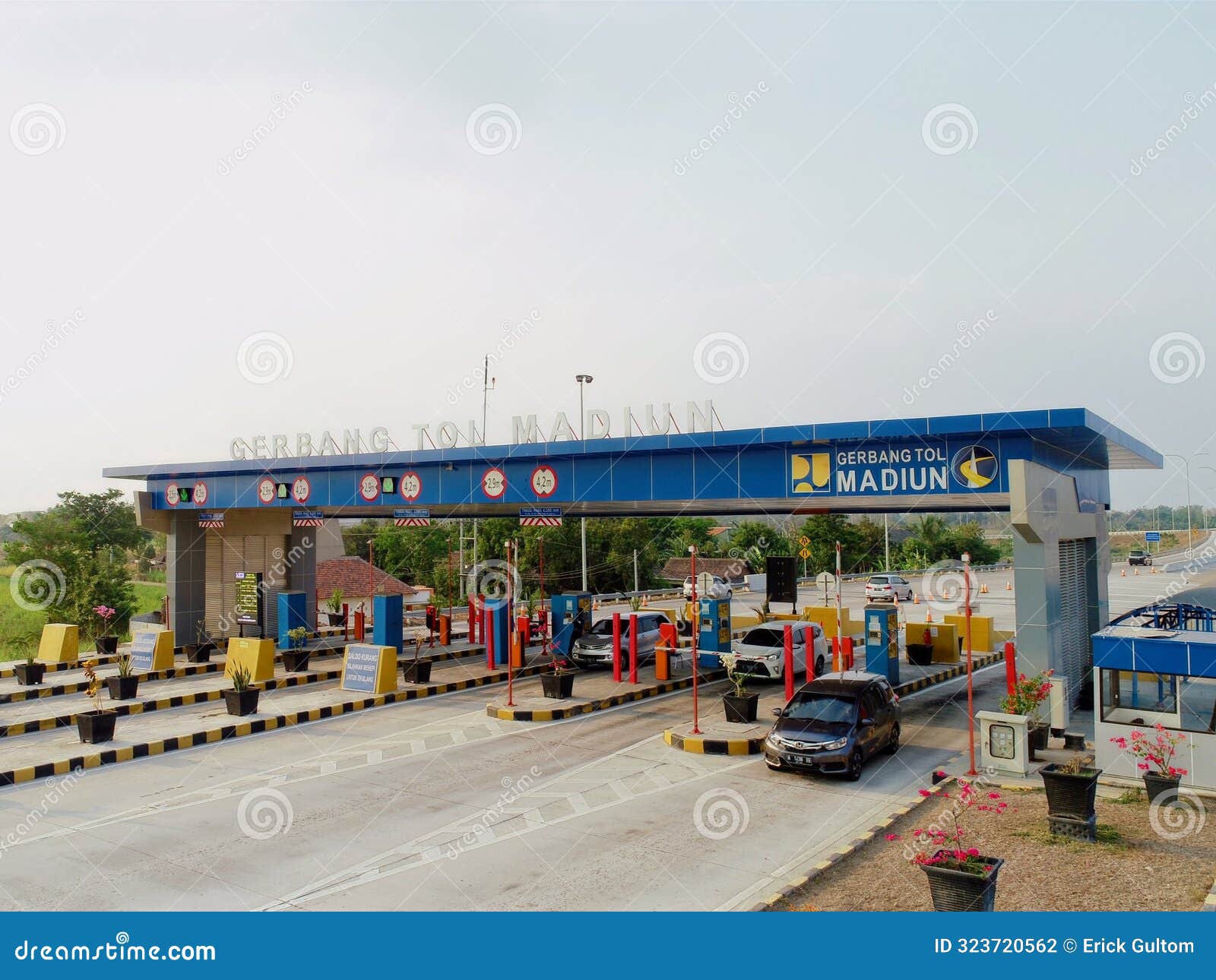 Madiun Toll Gate, Which is Part of the Trans Java Toll Road Network ...