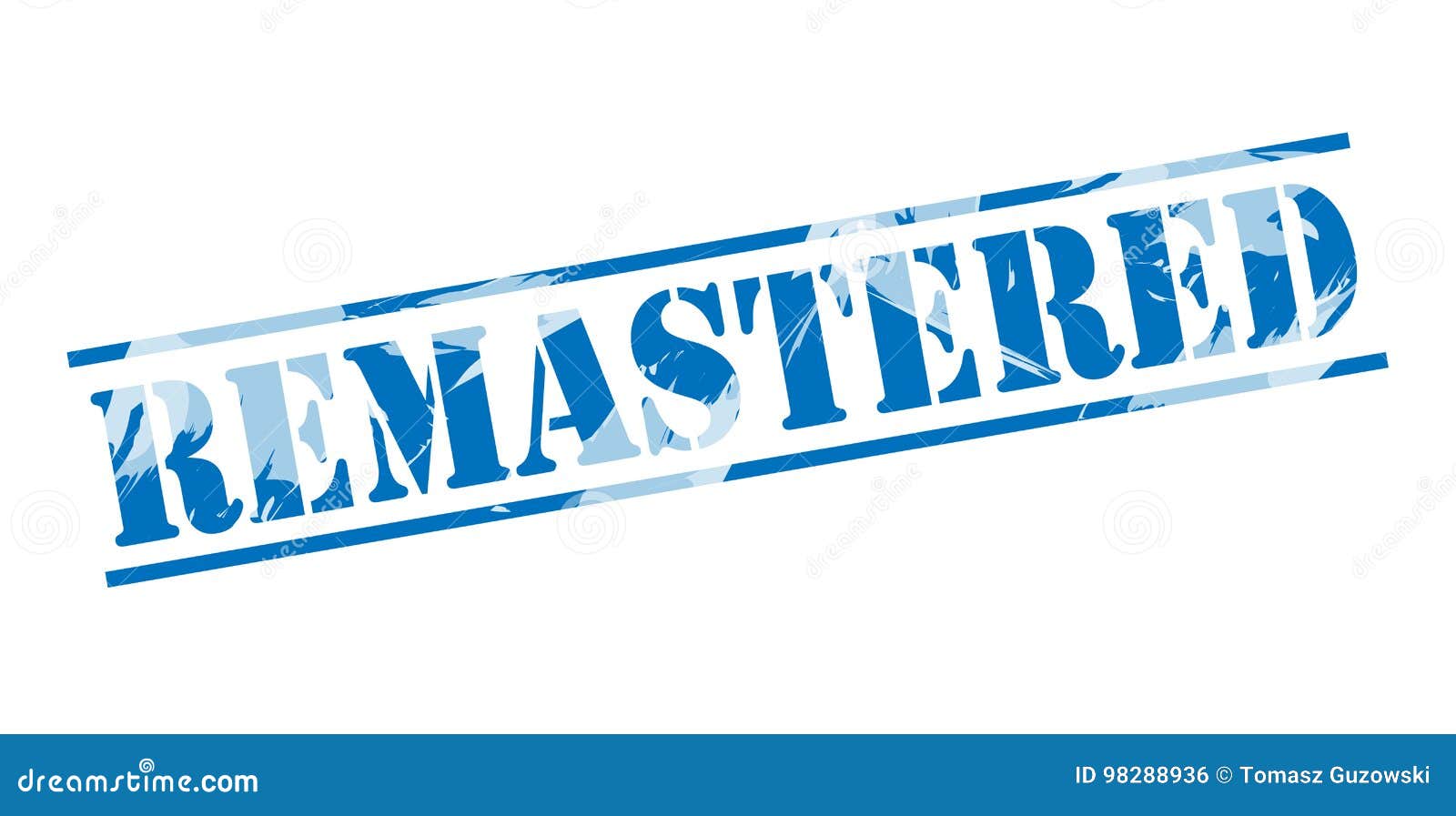 Remastered Blue Stamp Stock Photography | CartoonDealer.com #98288936