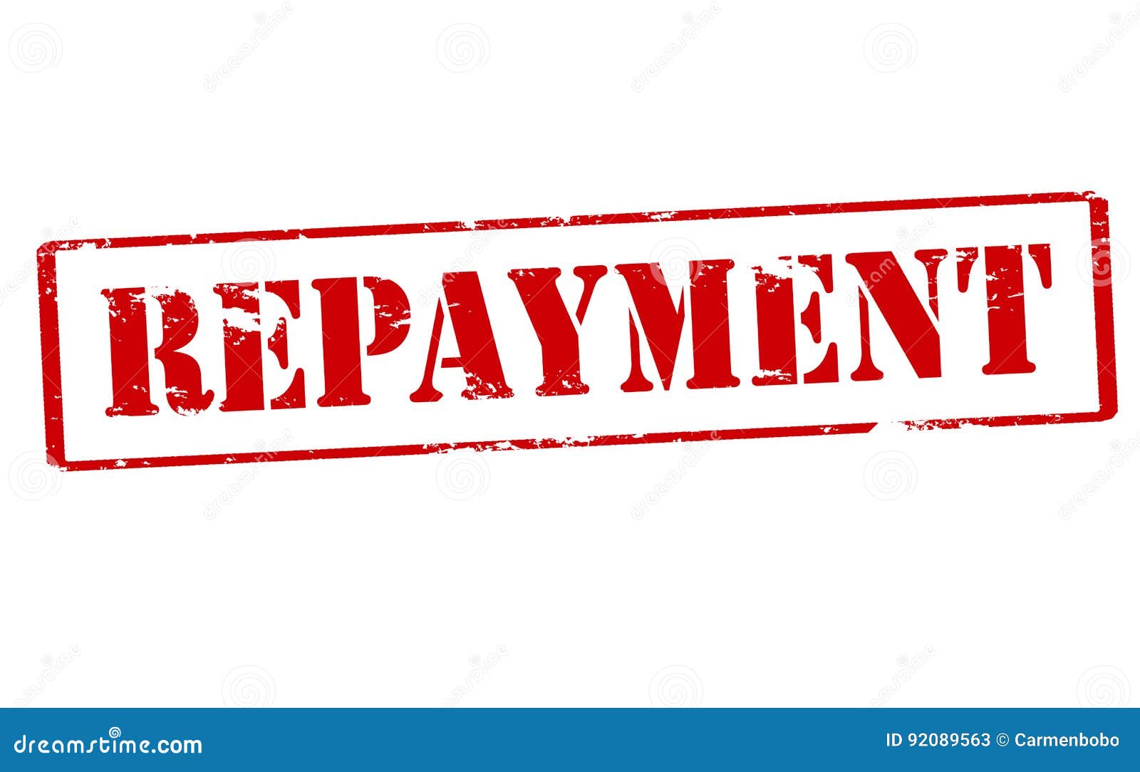 Remboursement illustration stock. Illustration du rouge - 92089563